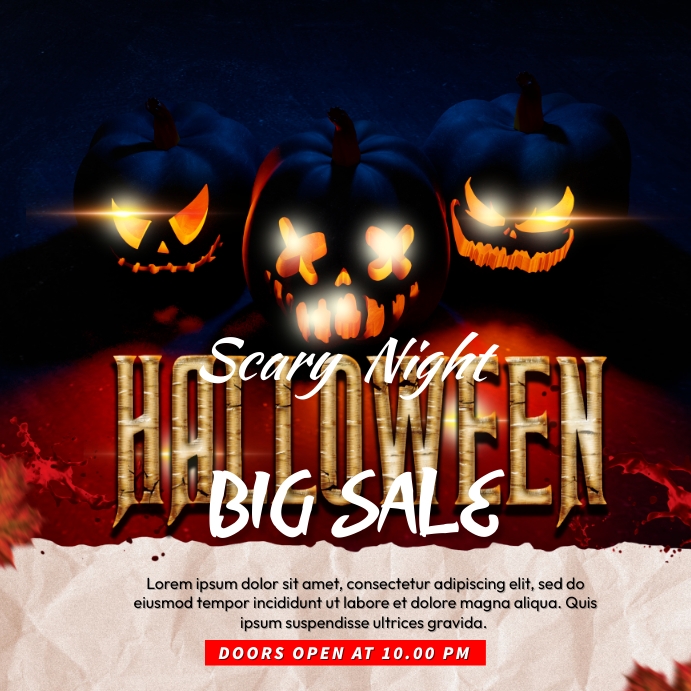 Halloween Sale Template | PosterMyWall