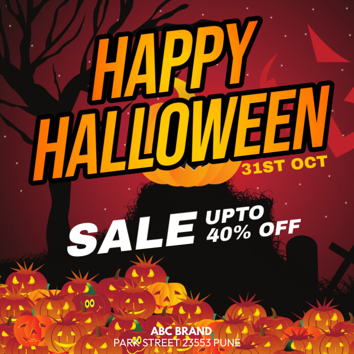 halloween sale Template | PosterMyWall