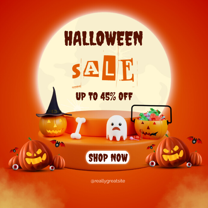 Halloween Sale Template | PosterMyWall