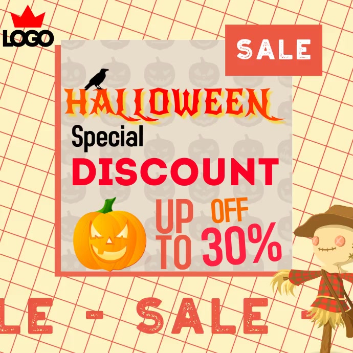 Halloween SALE Template | PosterMyWall