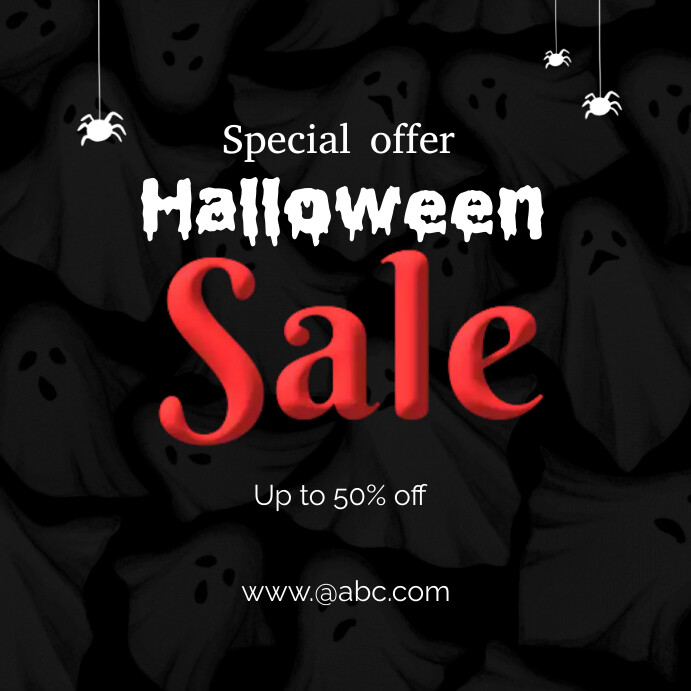 Halloween sale discount offer template | PosterMyWall
