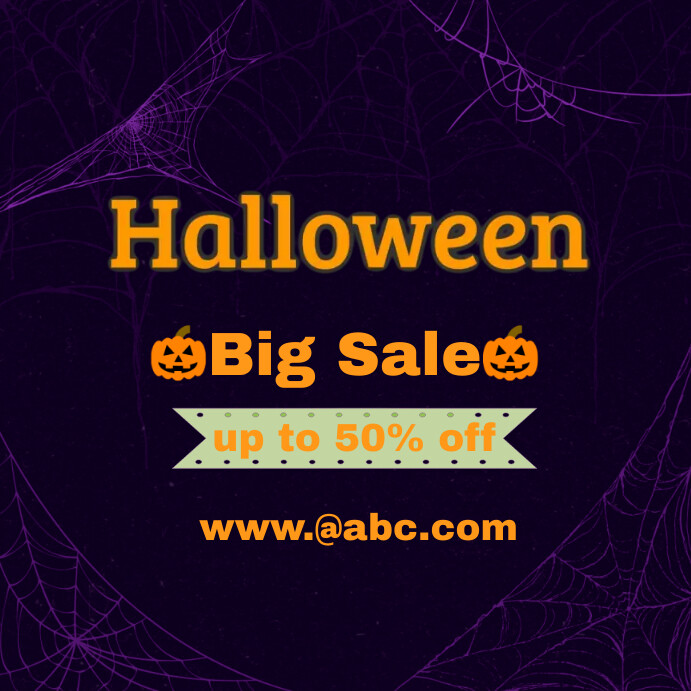 Halloween sale discount offer template | PosterMyWall