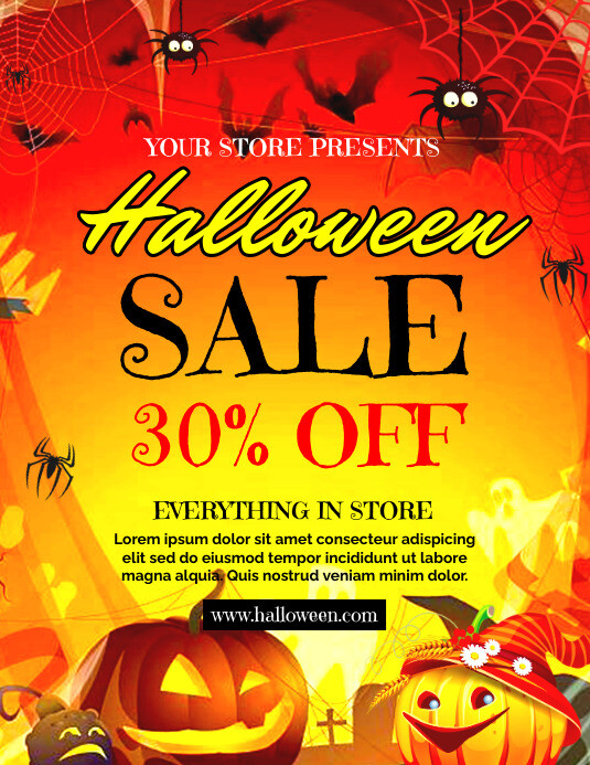 halloween sale flyer Template | PosterMyWall