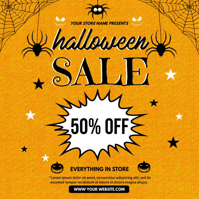 halloween sale flyer Template | PosterMyWall