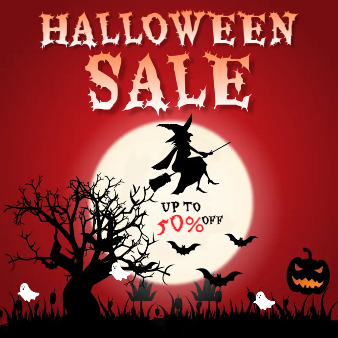 Halloween Sale Flyer Template | PosterMyWall