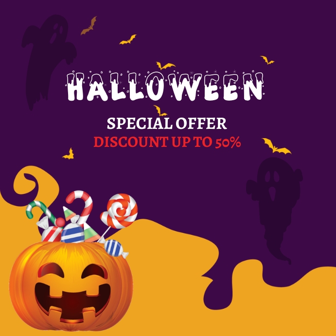 Copy of Halloween Sale off template | PosterMyWall