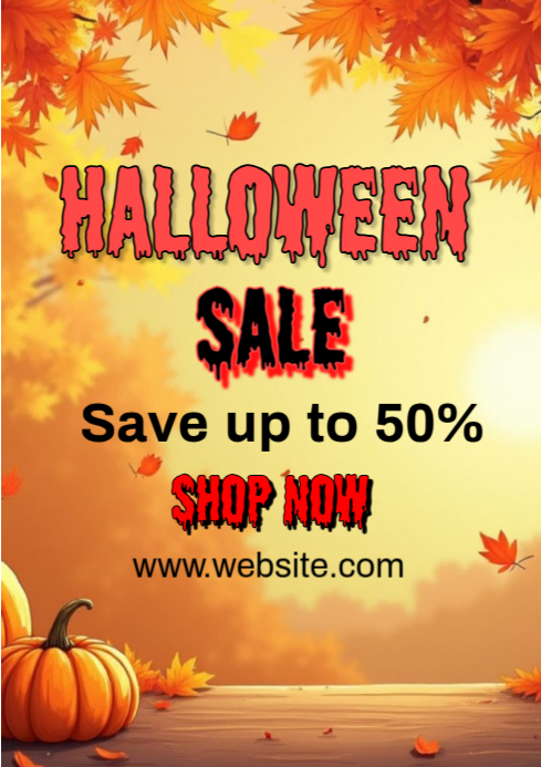 Halloween Sale post Template | PosterMyWall