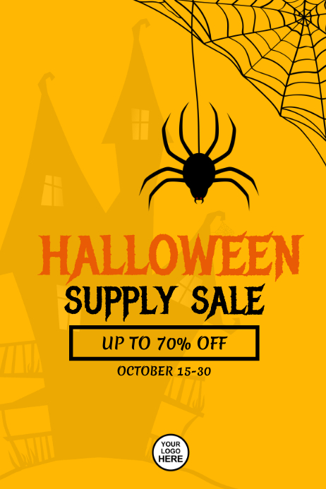 Halloween Sale Poster Template | PosterMyWall