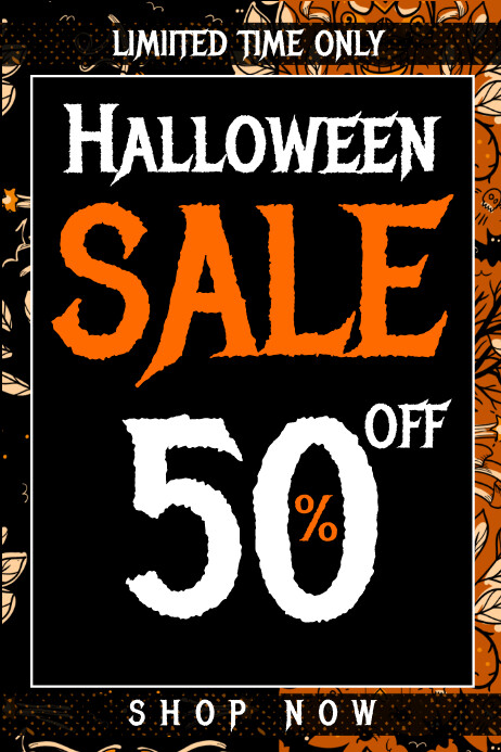 Halloween Sale Poster Template | PosterMyWall