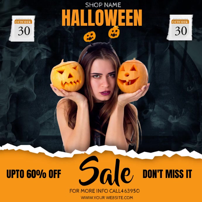 halloween sale poster Template | PosterMyWall