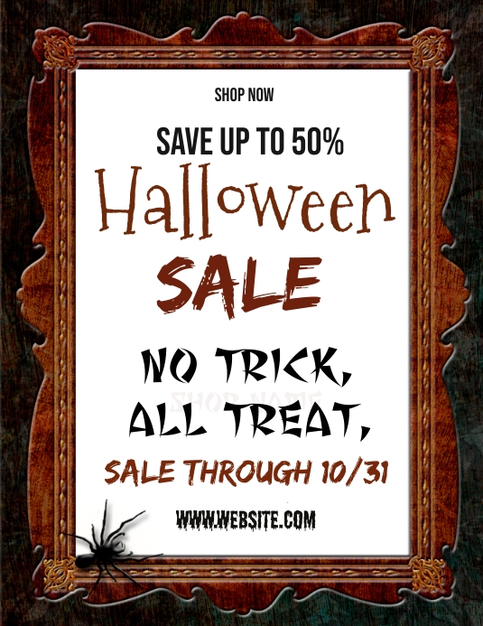 Copy of halloween sale poster | PosterMyWall