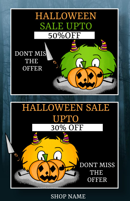 Copy of halloween sale poster | PosterMyWall