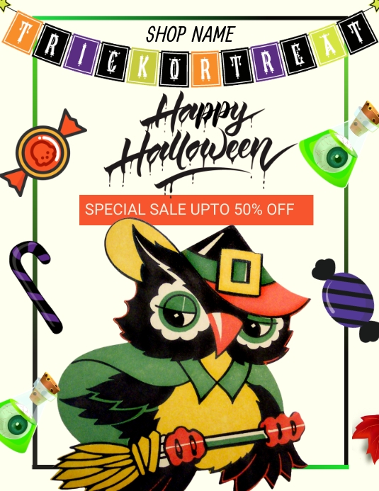 halloween sale poster Template | PosterMyWall