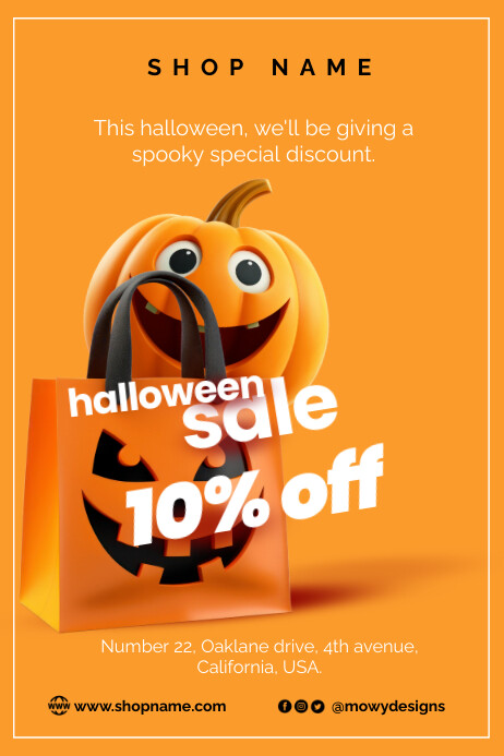 Copy of Halloween Sale Poster | PosterMyWall