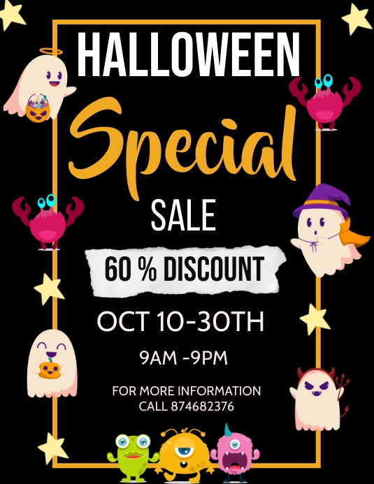halloween sale poster Template | PosterMyWall