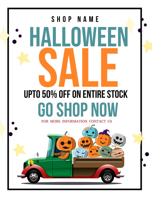 Copy of halloween sale poster | PosterMyWall