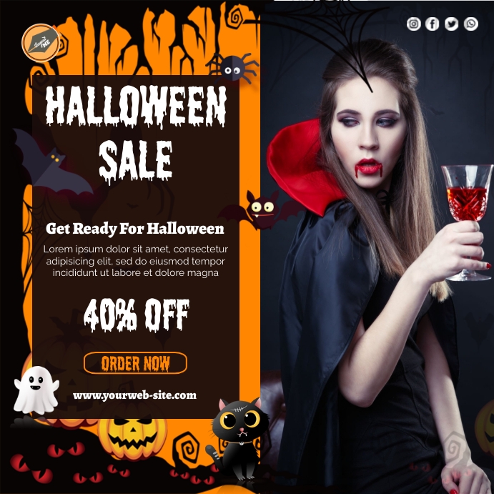 Halloween Sale Template | PosterMyWall
