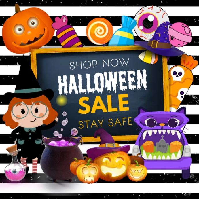 Halloween sale template. | PosterMyWall