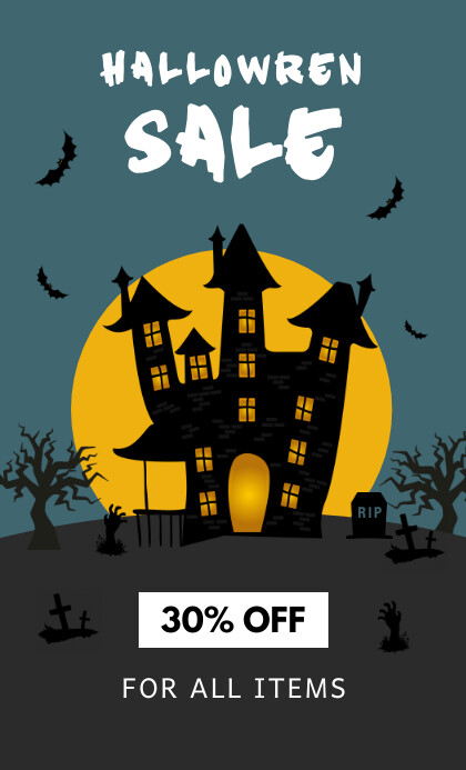 Halloween Sale Us Legal Template | PosterMyWall