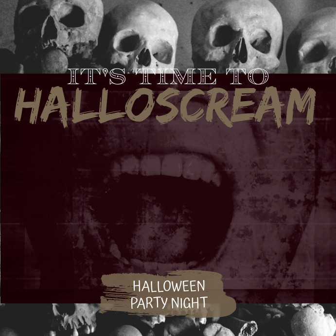 Copy of halloween scream night | PosterMyWall