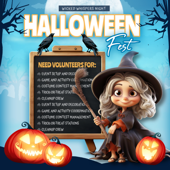 Plantilla de Halloween Sighn Up Instagram Post | PosterMyWall