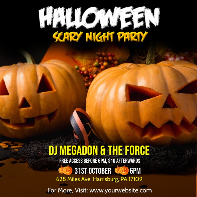Halloween Social Media Posts Template | PosterMyWall