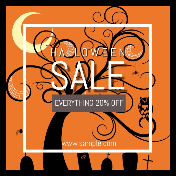 HALLOWEEN SOCIAL MEDIA POSTS Template | PosterMyWall