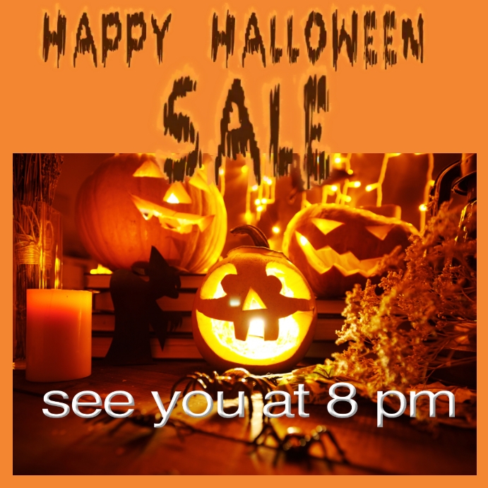 Halloween Social Media Sale Template | PosterMyWall