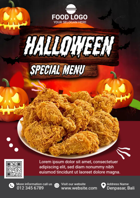 Halloween Special Menu Template | PosterMyWall