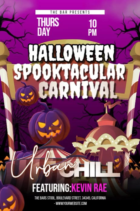 Halloween Spooktacular Carnival Template | PosterMyWall