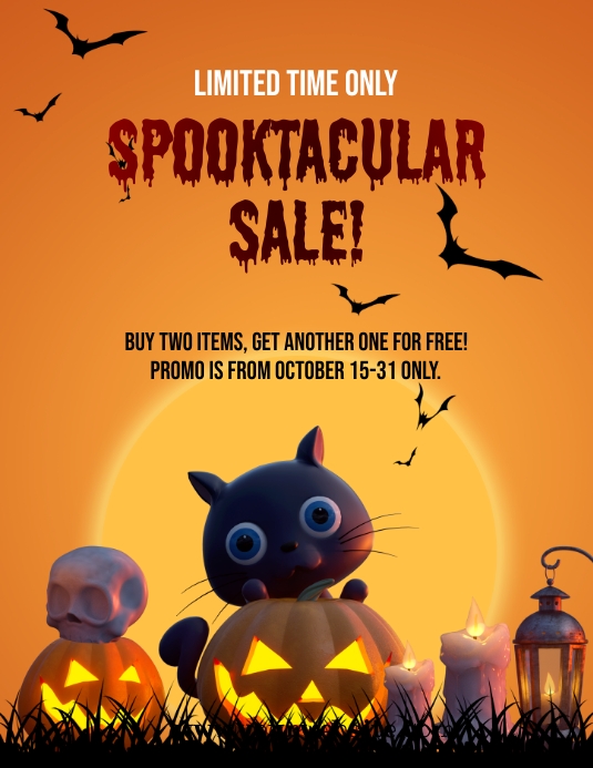 Copy of Halloween Spooktacular Sale | PosterMyWall