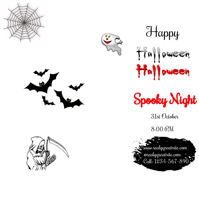 halloween spooky night instagram post Template | PosterMyWall