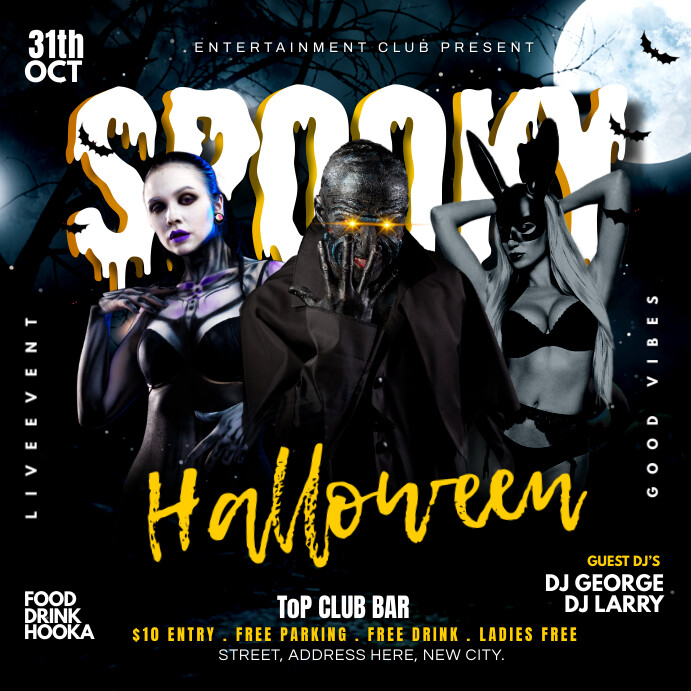 Copy of Halloween Spooky Night party | PosterMyWall