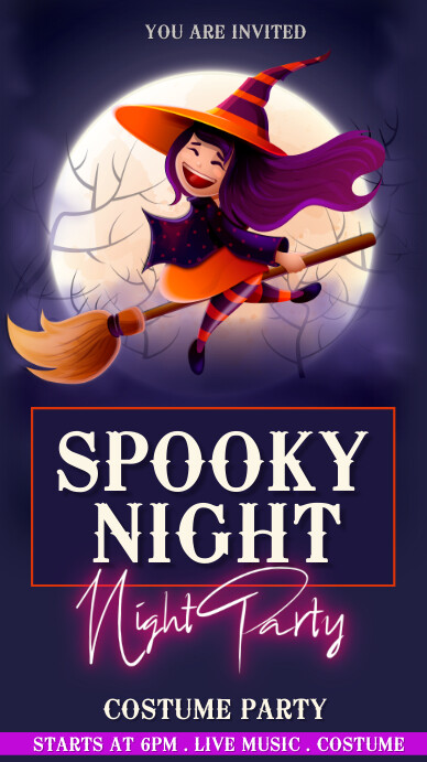 Copy of Halloween Spooky Night Party | PosterMyWall