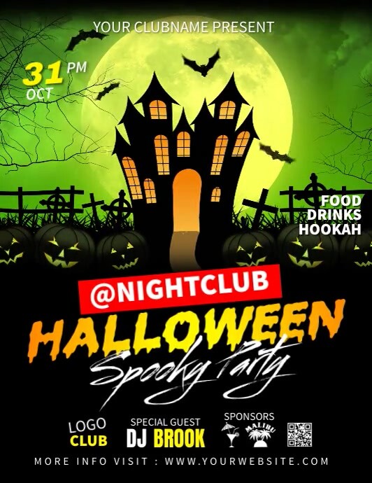 Halloween Spooky Party Template | PosterMyWall