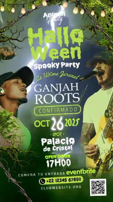 Copy of Halloween Spooky Party Music Event Template | PosterMyWall