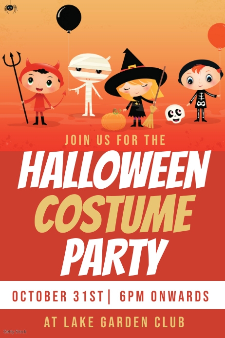 halloween costume party poster template | PosterMyWall