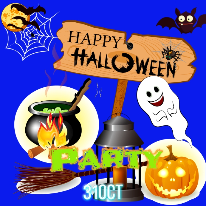 Copy of Halloween template flyer spooky tricks and tr | PosterMyWall
