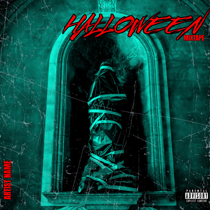 Halloween themed Album cover art template | PosterMyWall