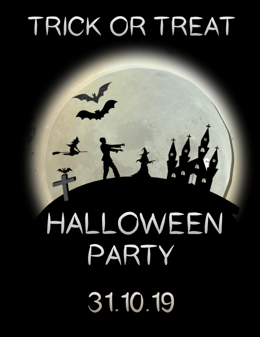 Halloween Trick or treat Template | PosterMyWall
