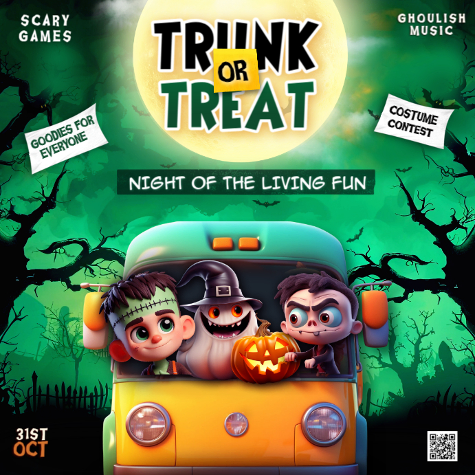 Halloween trick or treat Template | PosterMyWall