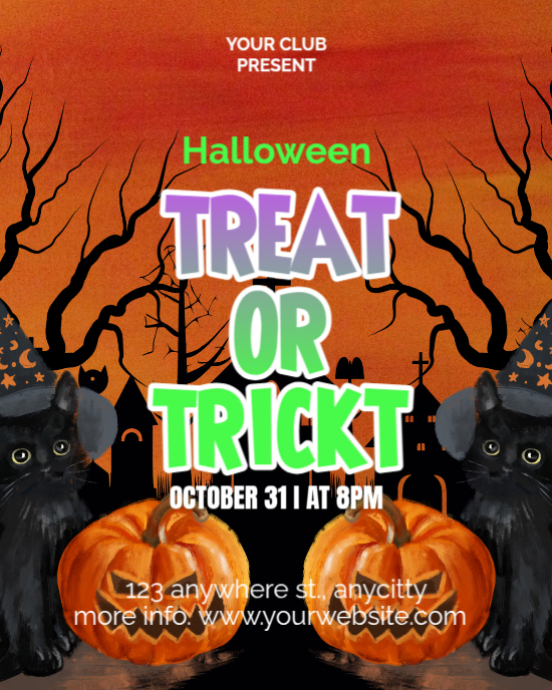 Copy of HALLOWEEN TRICK OR TREAT | PosterMyWall