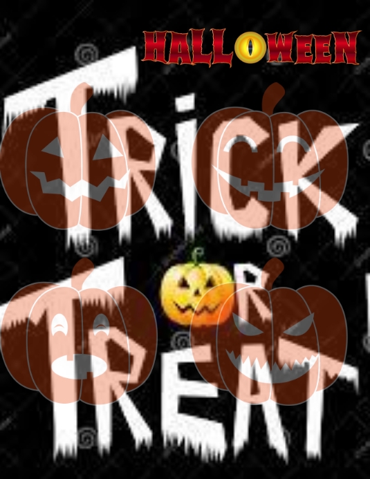 halloween trick or treat flyer Template | PosterMyWall