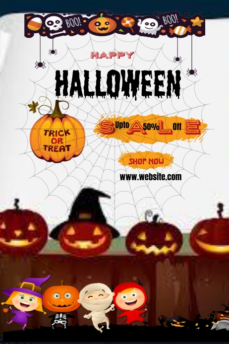 Copy of halloween trick or treat sale poster (2) | PosterMyWall