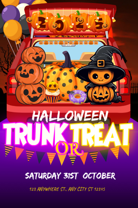 Trunk Or Treat Poster
