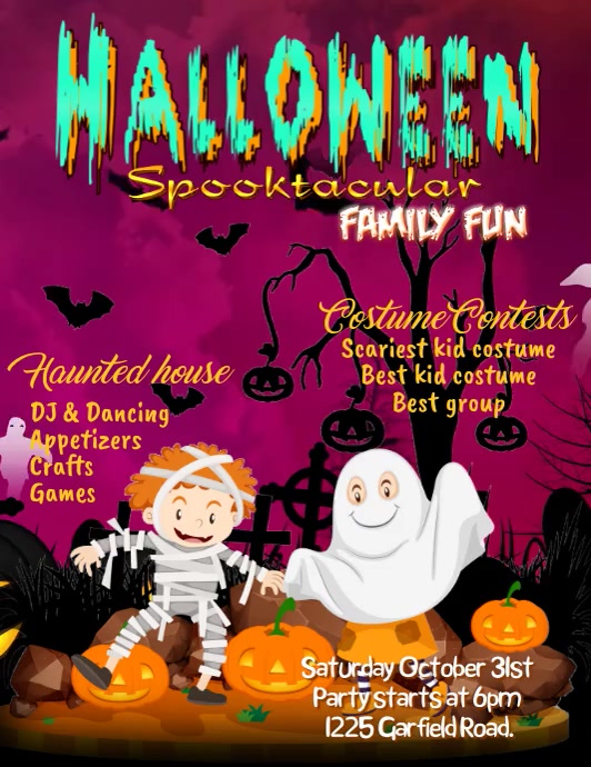 Halloween video,halloween flyer,haunted house Template | PosterMyWall