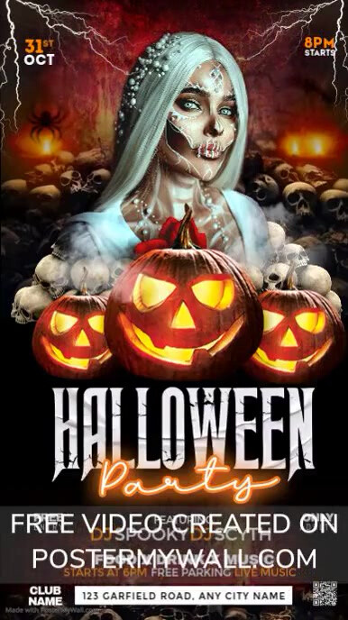 halloween video template | PosterMyWall
