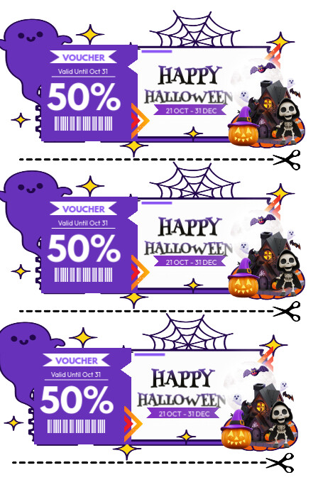 Halloween Voucher Template | PosterMyWall