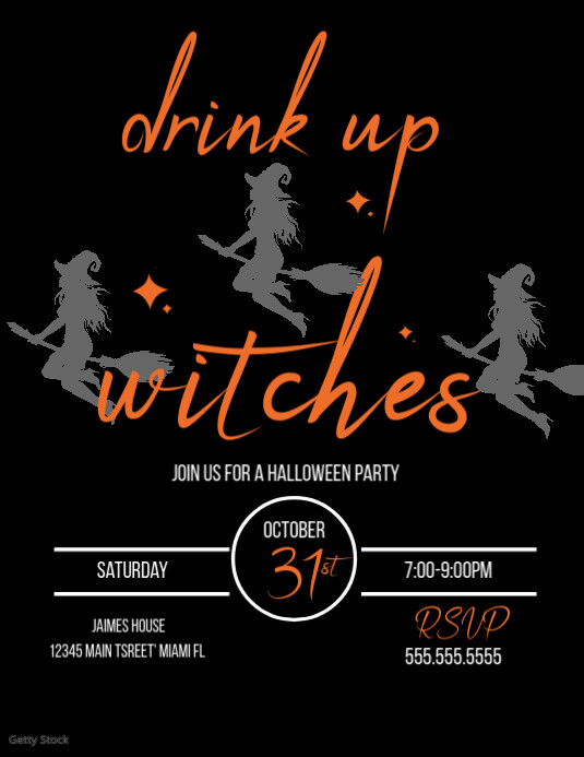 Halloween Witch Flyer (us Letter) Template | PosterMyWall