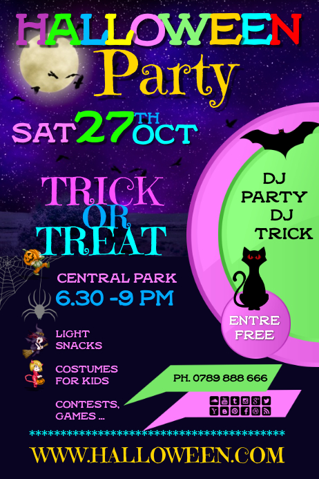 halloween10 Template | PosterMyWall